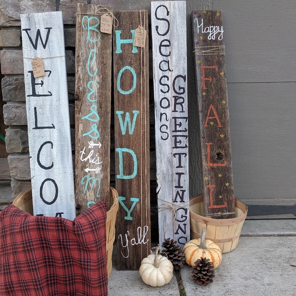 Wall Decor | Barn Wood Door Signs | Poshmark